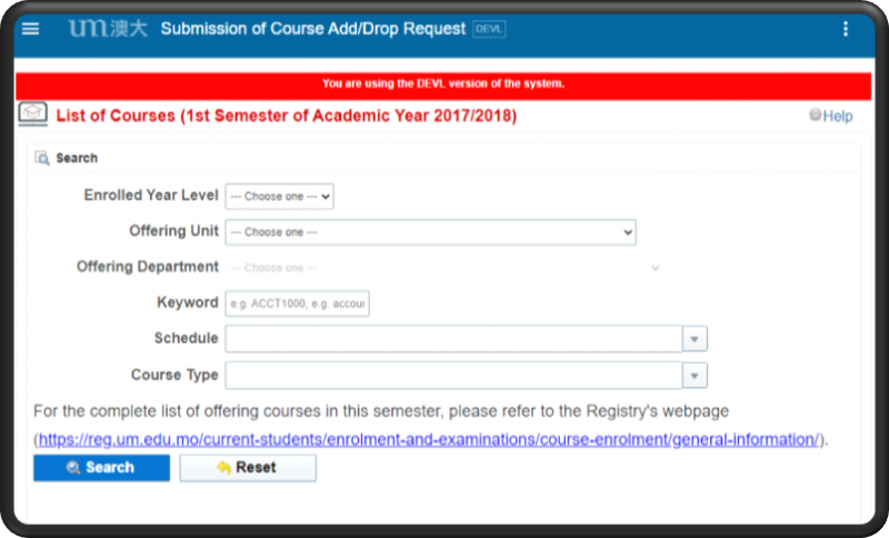 Revamped Course Add/Drop System | ICTO Newsletter